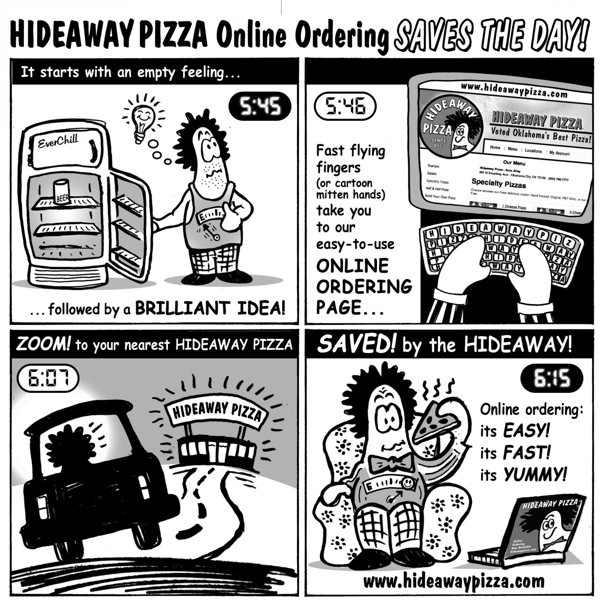 Hideaway Pizza Overview of Services – Bob Paltrow Design