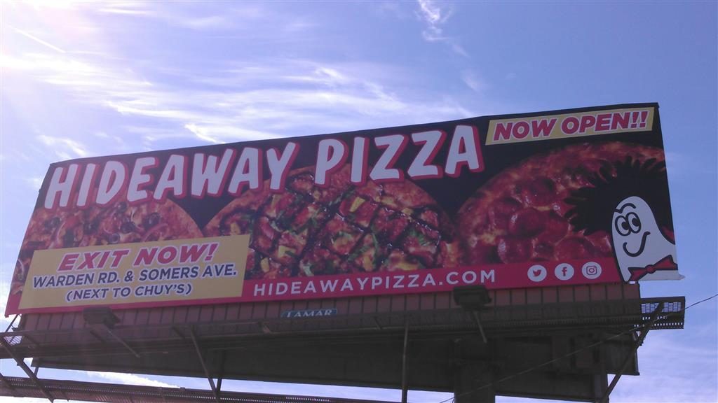 Billboard Design - Hideaway Pizza, Little Rock Arkansas - Bob Paltrow ...